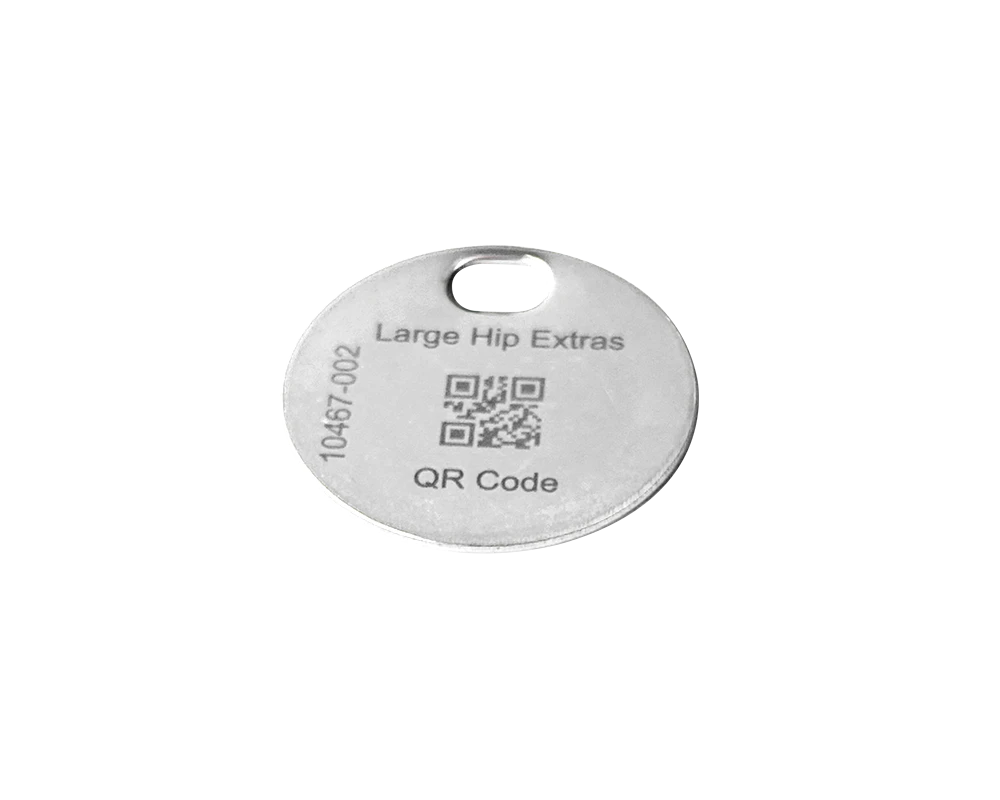 The SS Round ID Tag a permanent Solution tray identification